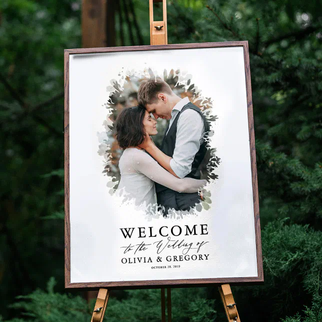 Photo Wedding Welcome Sign | Zazzle