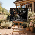 Photo wedding welcome sign elegant calligraphy | Zazzle