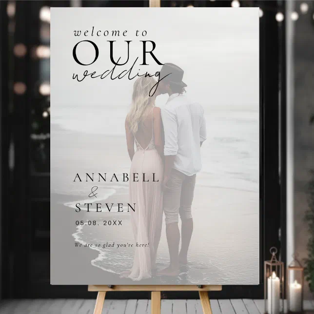 Photo WELCOME TO OUR WEDDING Foam Board | Zazzle