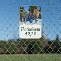 Photo White Green House Number Address Metal Sign | Zazzle