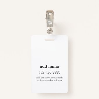 Photo with Custom Name Identification Luggage Badge | Zazzle