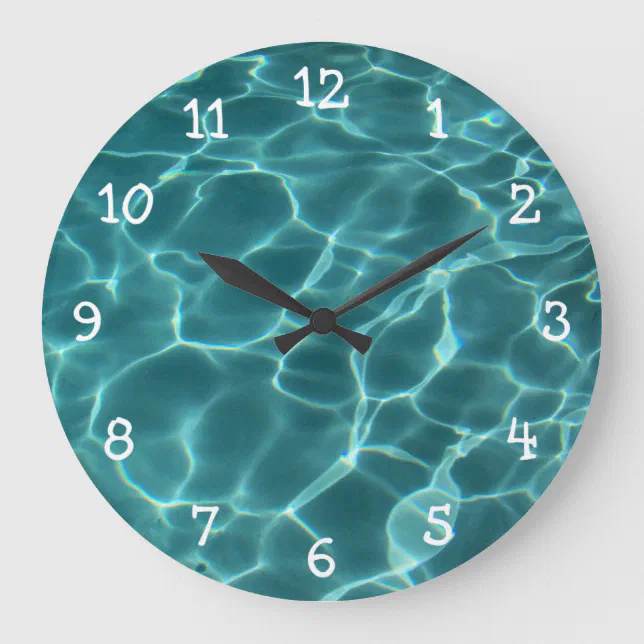 Photo with White Numbers Wall Clock | Zazzle