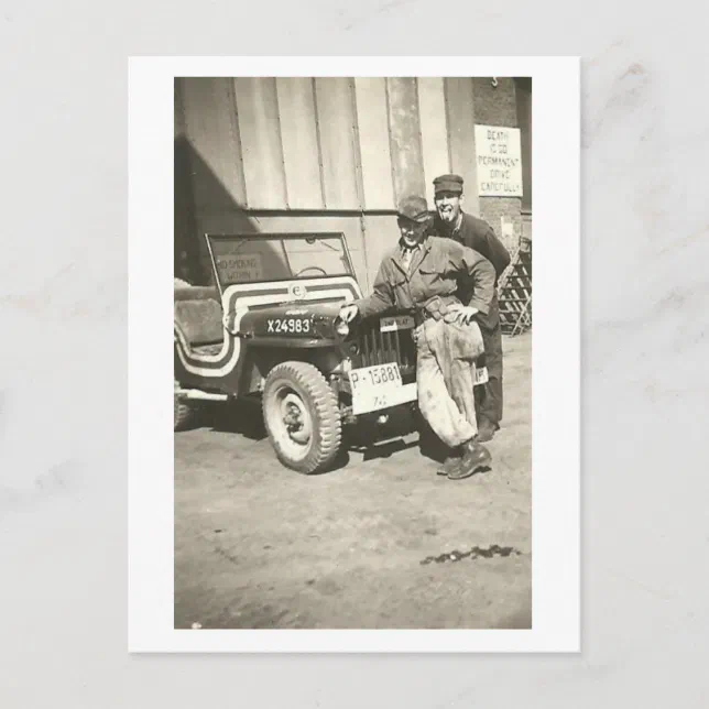 PHOTOBOMB! Vintage 1940's Photo Postcard | Zazzle