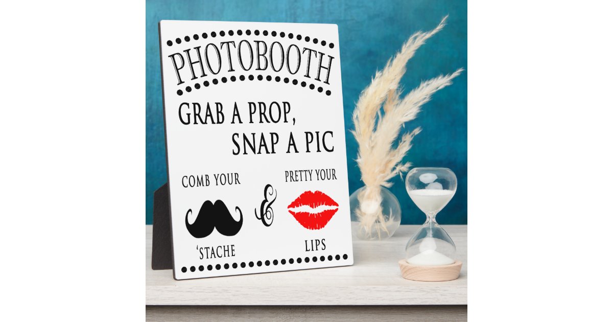 Photobooth Sign Plaque | Zazzle