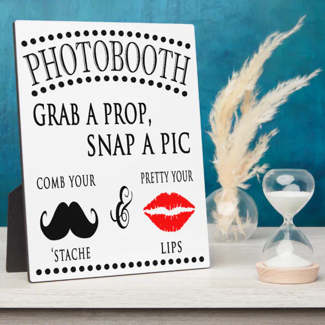 Photobooth Sign Plaque | Zazzle