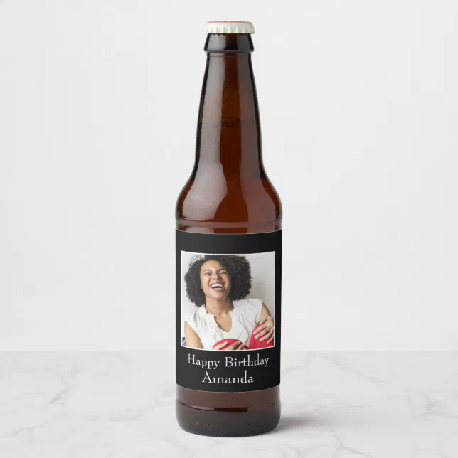 Photograph Frame, Custom Photo – Personalized Beer Bottle Label | Zazzle