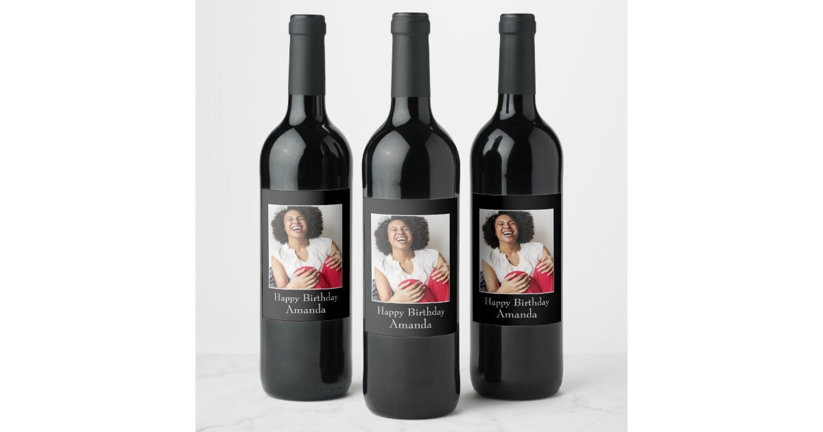 Photograph Frame, Custom Photo – Personalized Wine Label | Zazzle