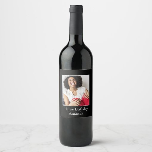 Photograph Frame, Custom Photo – Personalized Wine Label | Zazzle