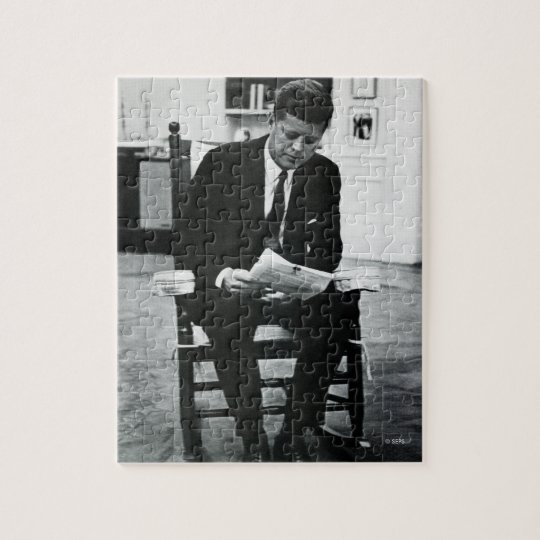 Photograph of John F. Kennedy 2 Jigsaw Puzzle | Zazzle.com
