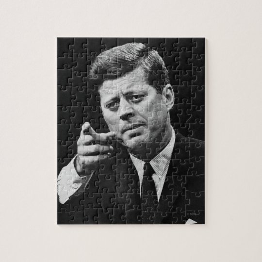 Photograph of John F. Kennedy 3 Jigsaw Puzzle | Zazzle.com