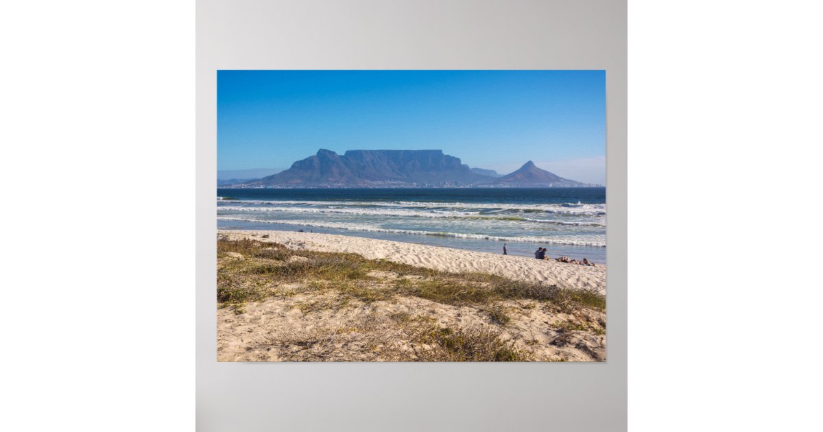 Photograph of Table Mountain, Cape Town Poster | Zazzle