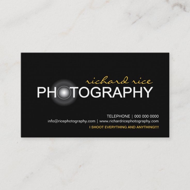 Photographer Business Cards | Zazzle