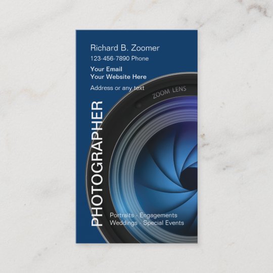 Photographer Business Cards | Zazzle.com