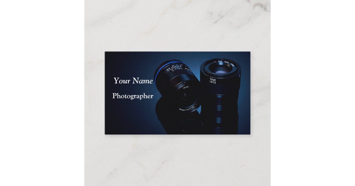 Photographer Camera Business Card | Zazzle