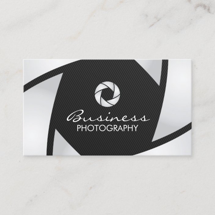 Photographer Camera Shutter Modern Photography Business Card | Zazzle.com