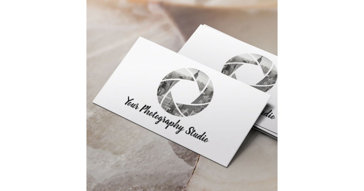 Photographer Custom Camera Photo Photography Business Card | Zazzle