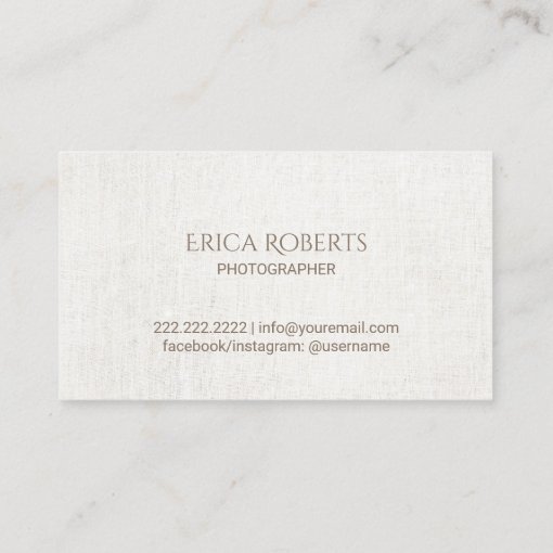 Photographer Modern Camera Elegant Photography Business Card | Zazzle