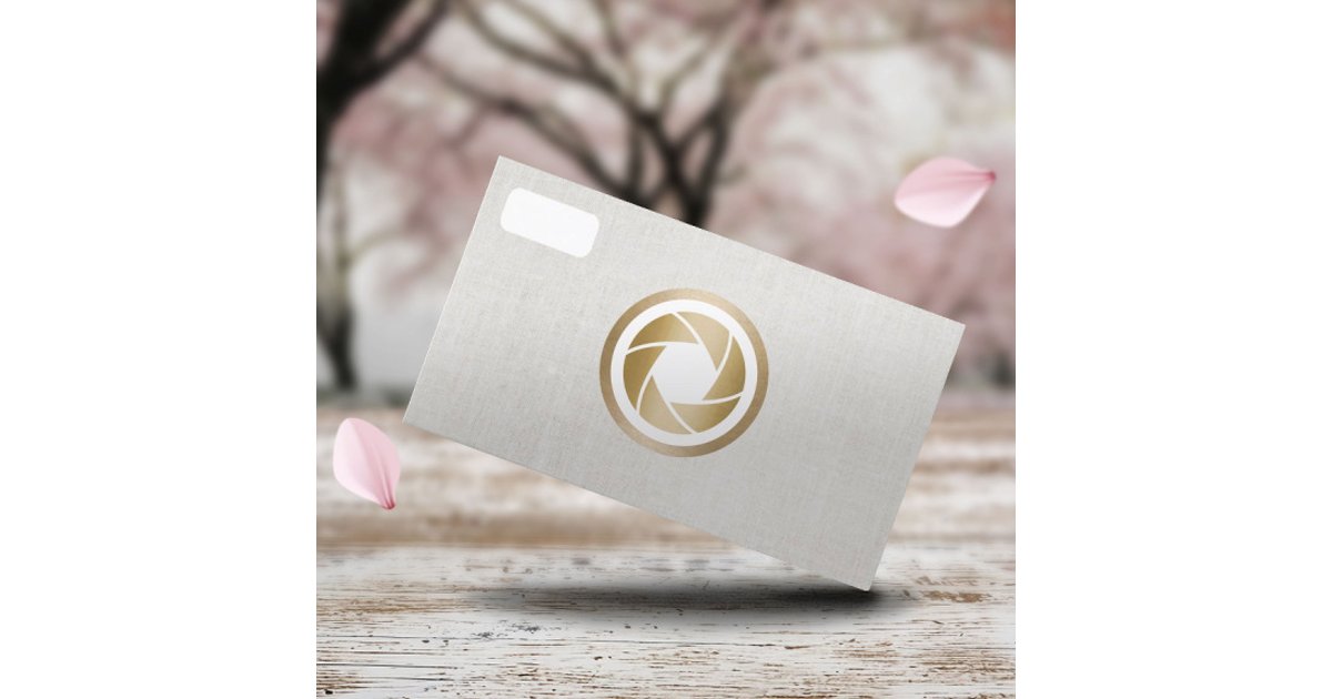 Photographer Modern Camera Elegant Photography Business Card | Zazzle