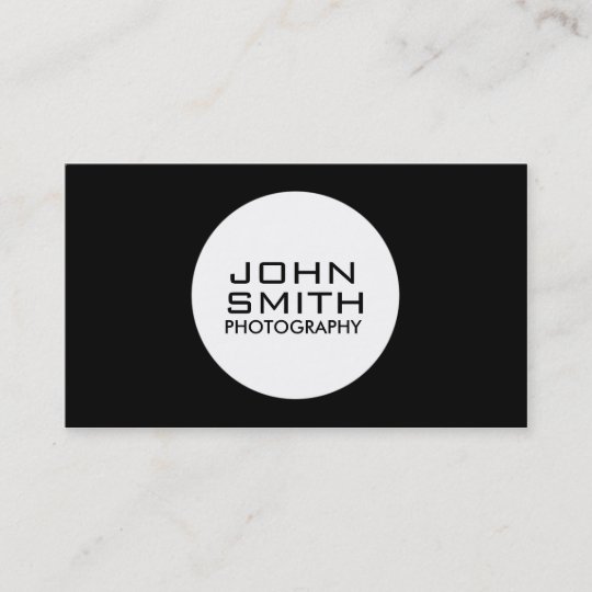 Photographer Modern Professional Plain Simple Business Card | Zazzle.com
