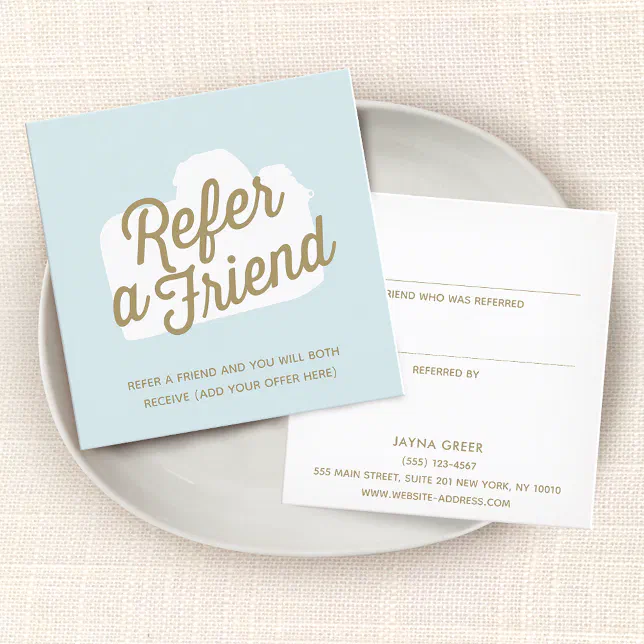 Photographer Photography Customer Referral | Zazzle
