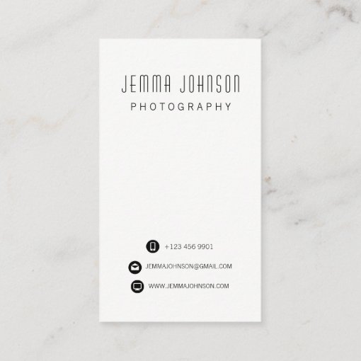 Photographer Photography Photo Frame Business Card | Zazzle