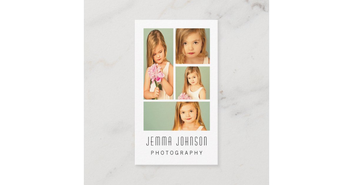 Photographer Photography Photo Frame Business Card | Zazzle