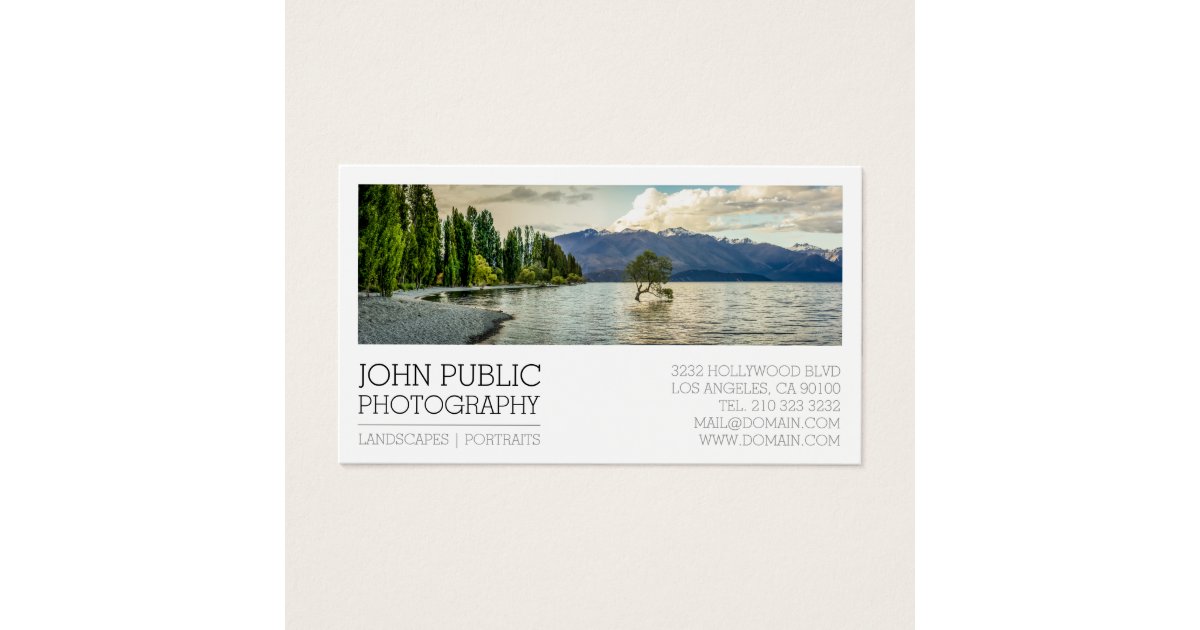 Photographer Photography Plain White Business Card | Zazzle.com
