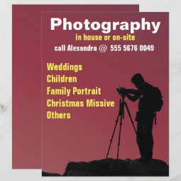 Photographer Photos Trustworthy Flyer | Zazzle