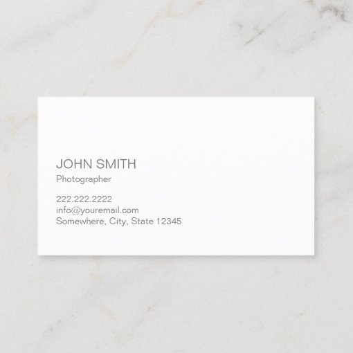 Photographer Script Custom Cover image Photography Business Card | Zazzle