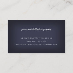 Photography Business Card with Your Photo on Front | Zazzle