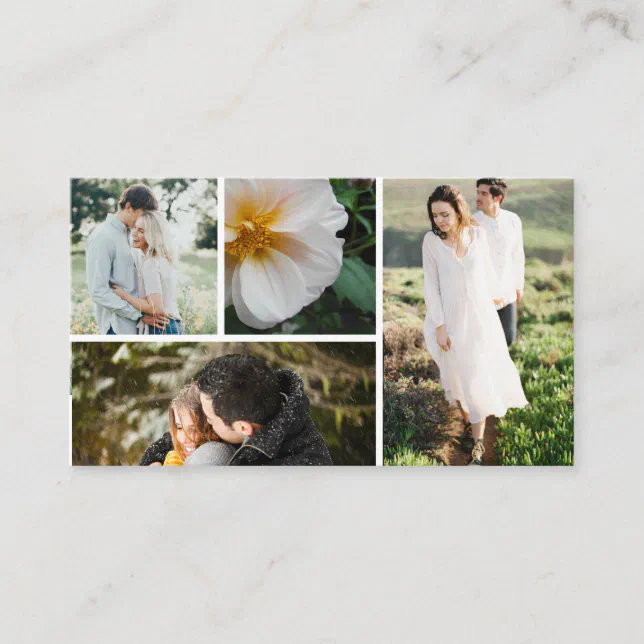 Photography Business Multiple Photos Business Card | Zazzle