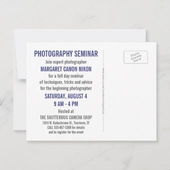 Photography Cheat Sheet Custom Advice Card | Zazzle