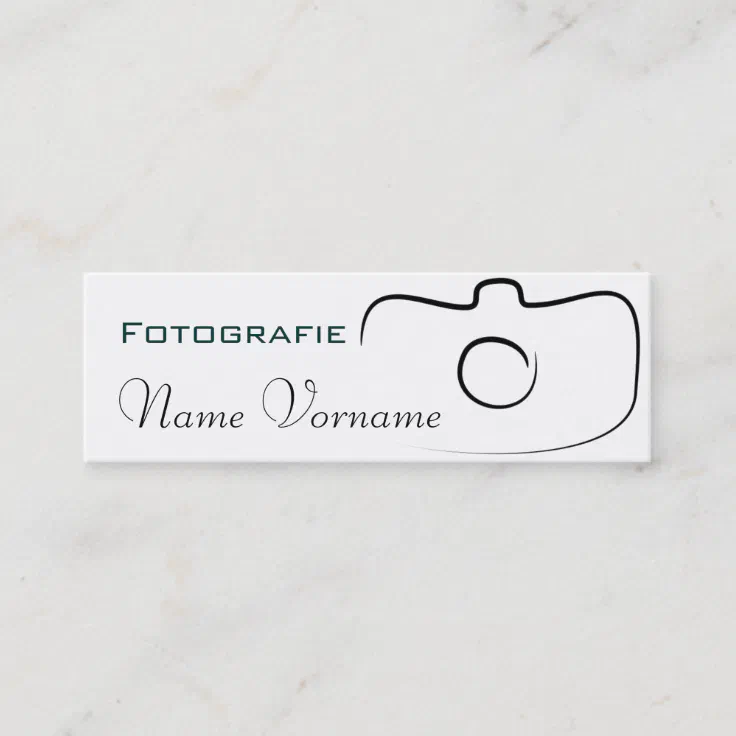 photography mini business card | Zazzle