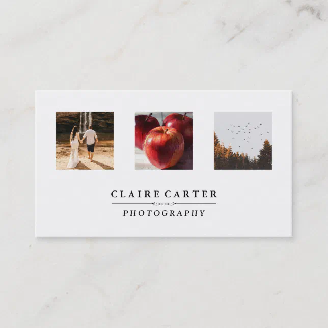 Photography | Photographer Portfolio Business Card | Zazzle
