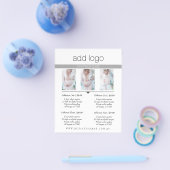 PHOTOGRAPHY PRICING GUIDE PRICE LIST SESSION FEE FLYER | Zazzle