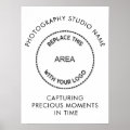 Photography Studio Name Logo Tagline Quote Poster | Zazzle