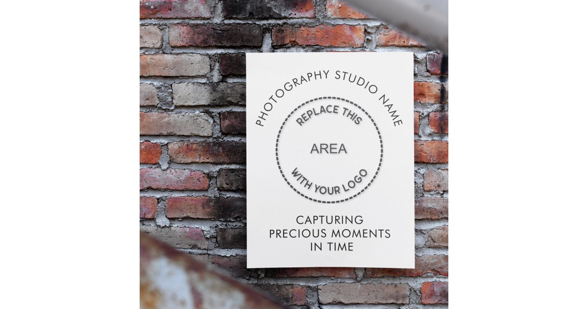 Photography Studio Name Logo Tagline Quote Poster | Zazzle