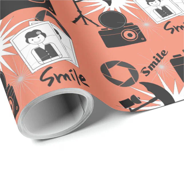 Photography Theme Fun Photographers Wrapping Paper | Zazzle