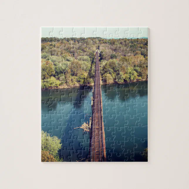 Photography Vintage Railroad Train Track Scenic Jigsaw Puzzle | Zazzle