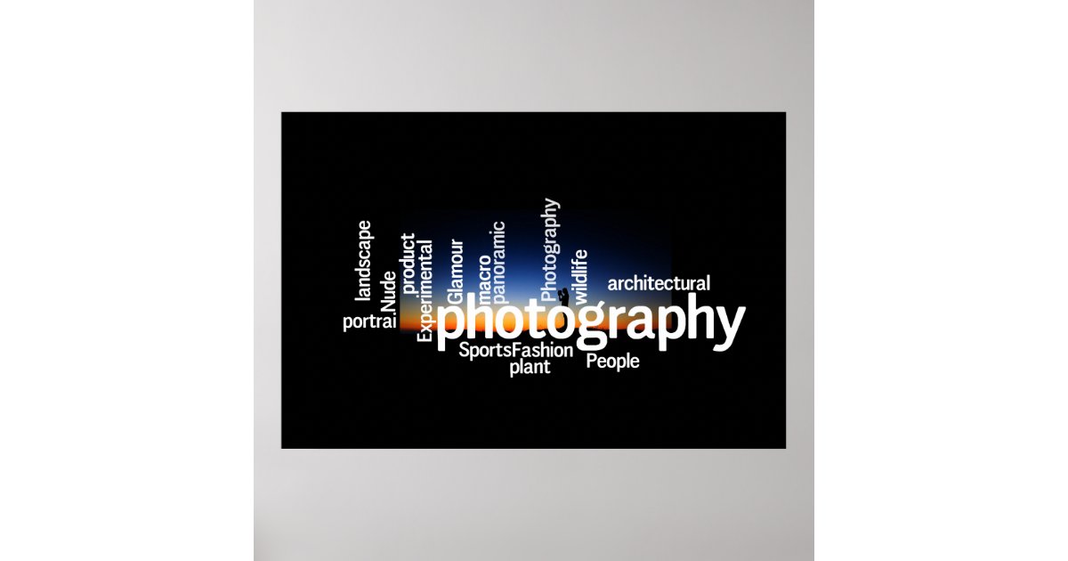 Photography Word Cloud Poster | Zazzle