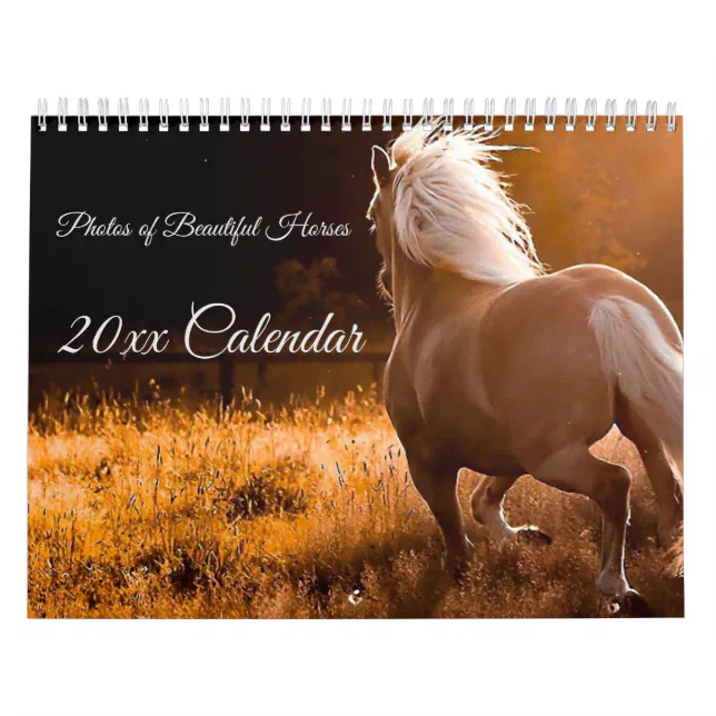 Photos of Beautiful Horses Calendar | Zazzle