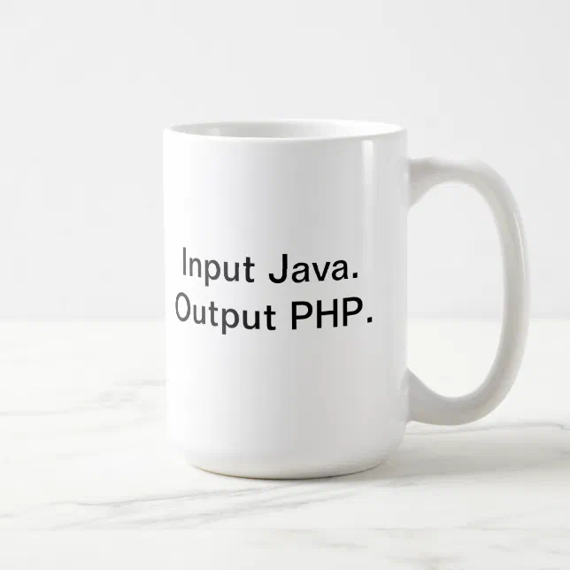 PHP programmer coffee mug | Zazzle
