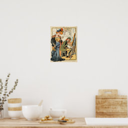 Phryne: caricature of an artist's model poster | Zazzle