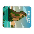 Phuket Thailand Retro Magnet | Zazzle