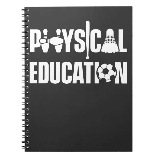 Physical Education Teacher Basketball Soccer Notebook | Zazzle