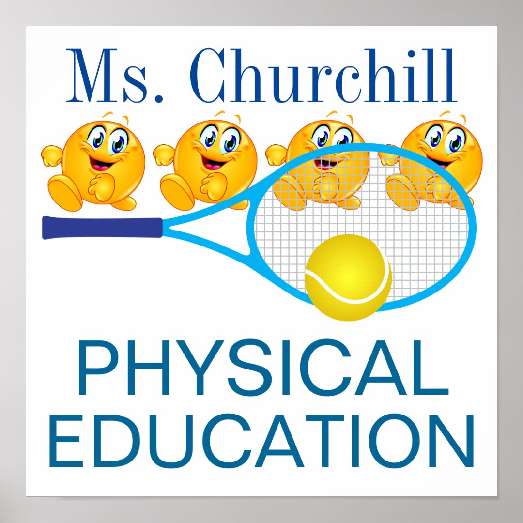 Physical Education Teacher Poster - SRF | Zazzle