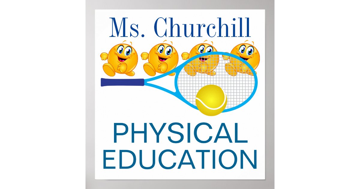 Physical Education Teacher Poster - SRF | Zazzle