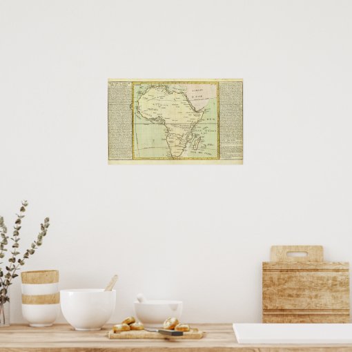 Physical map of Africa Poster | Zazzle