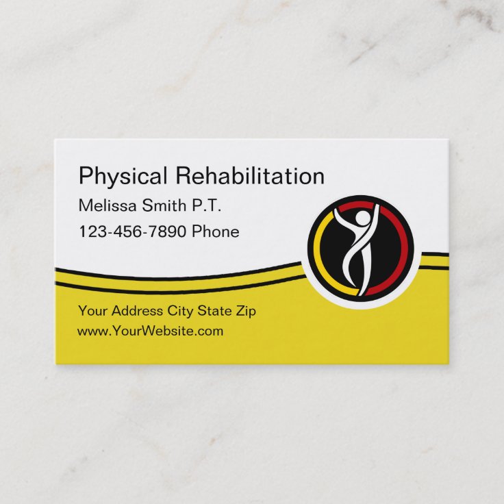 Physical Rehabilitation Medical Services Business Card | Zazzle
