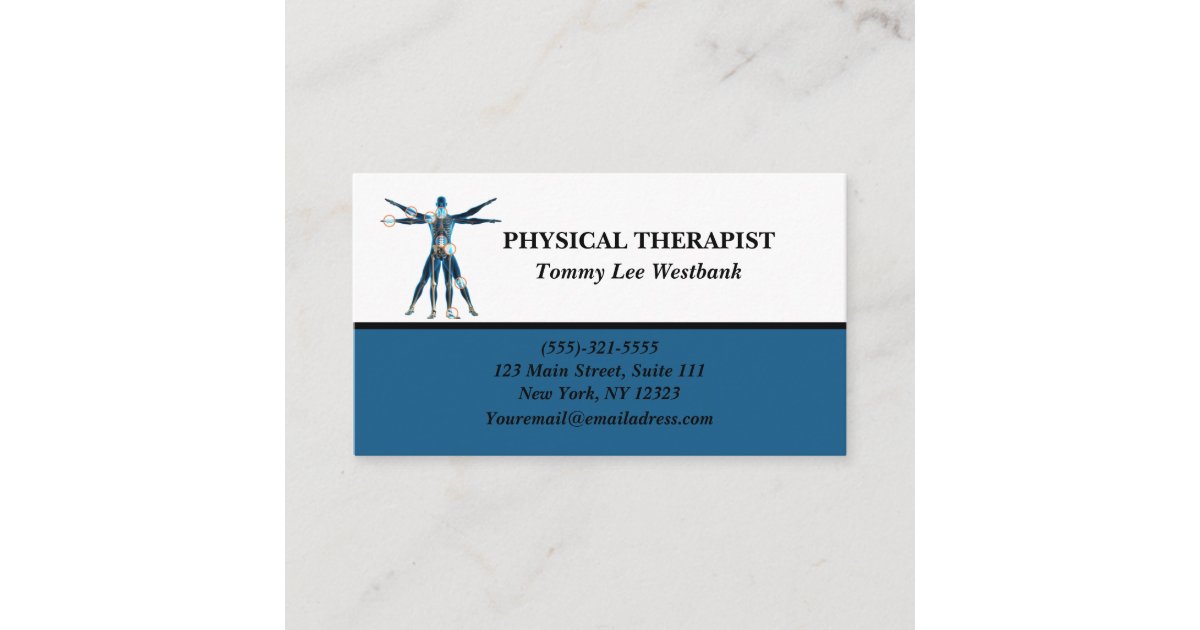 Physical Therapist Business Card | Zazzle